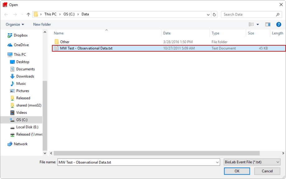 KB0076: Analysis Using Observational Data From Noldus Observer XT ...