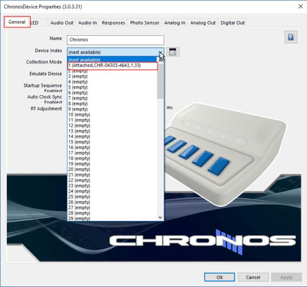 KB0097: Sending a Trigger/Events to a BioNex using a Chronos in E-Prime ...